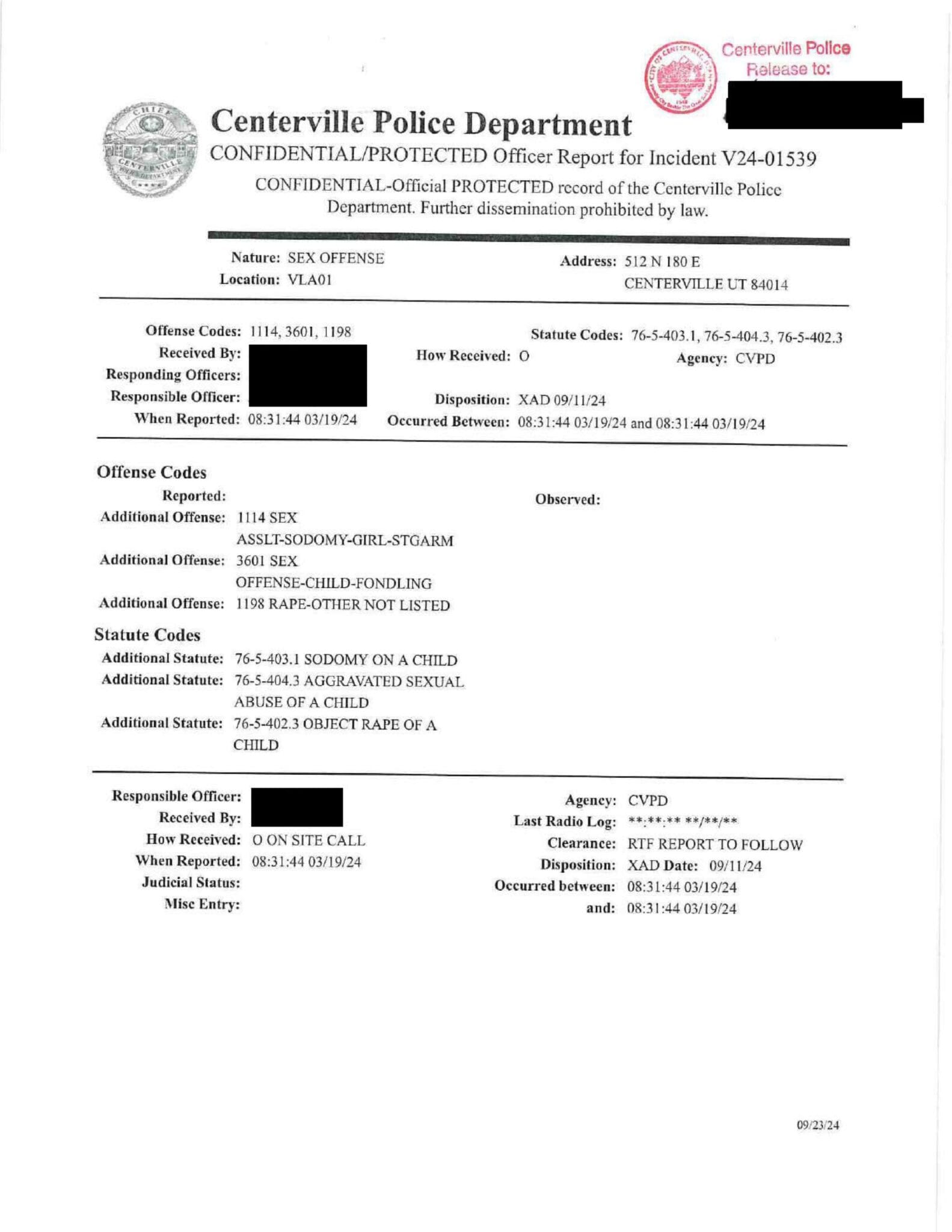 James Ricky Neumeyer - 2024 criminal case - police report 2